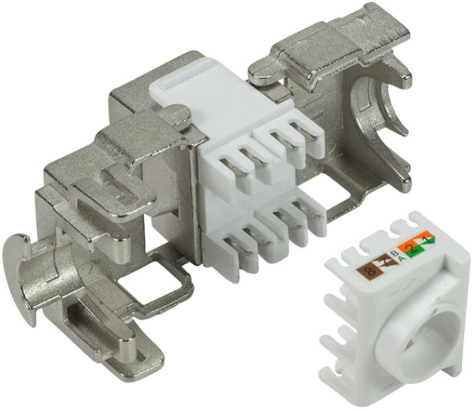 Module Keystone Cat.6A, classe EA, blindé, gris - Achat/Vente LOGILINK ...