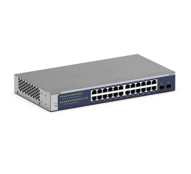 Switch Netgear GS724T Niveau 2 - 24 ports Gigabit + 2 SFP