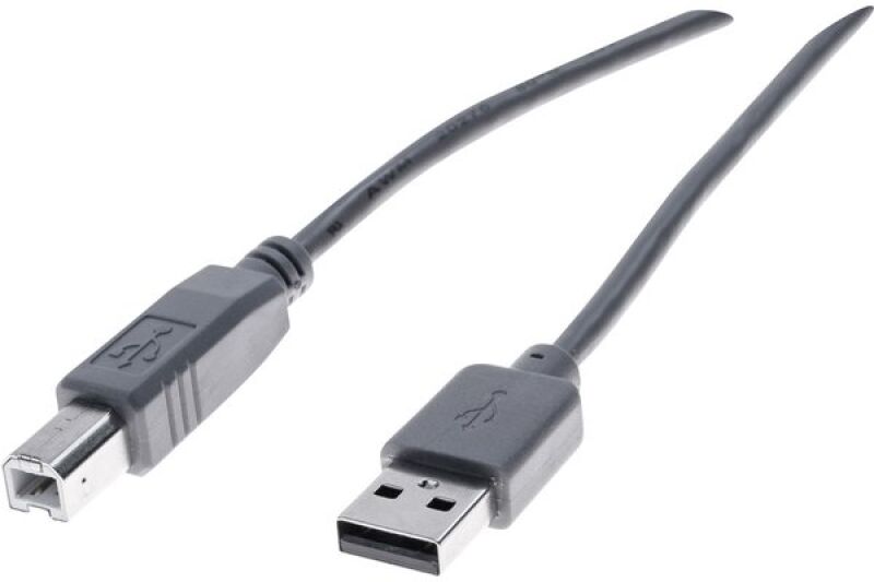 Cordon éco USB 2.0 type A /B gris - 1,8 m - Achat/Vente MDC 532408